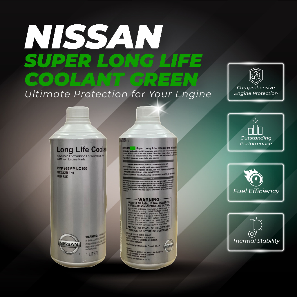 NISSAN SUPER LONG LIFE COOLANT GREEN (1L) | Shopee Malaysia