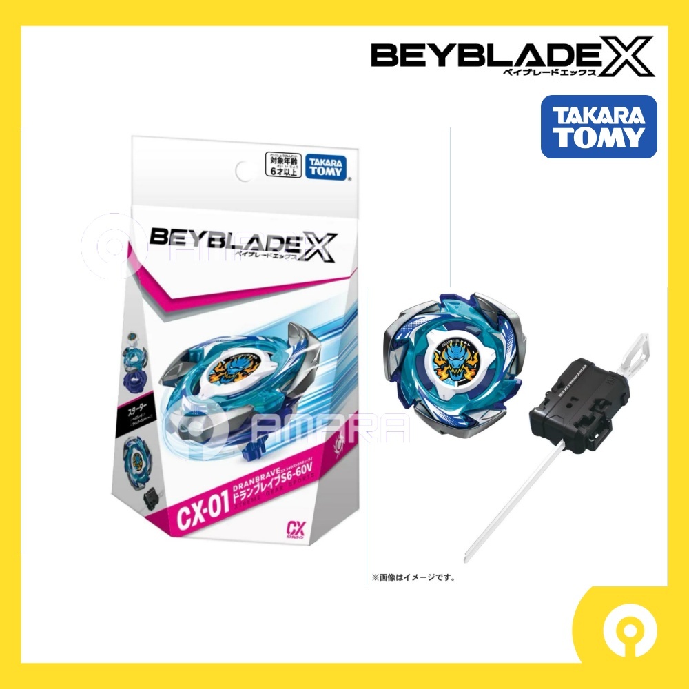 Takara Tomy BEYBLADE X CX-01 Starter Doran Brave S6-60V with launcher CX01 | Shopee Malaysia