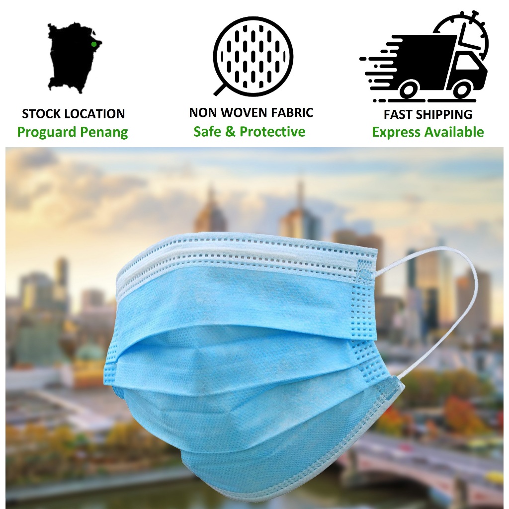 (50 Pcs/Box) Economic 3 PLY Ear Loop Disposable Surgical Face Mask with ...