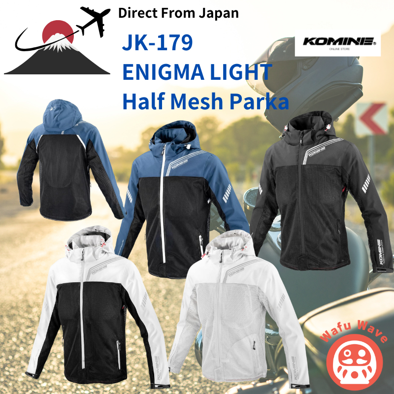 KOMINE JK-179 ENIGMA LIGHT Half Mesh Parka | Shopee Malaysia