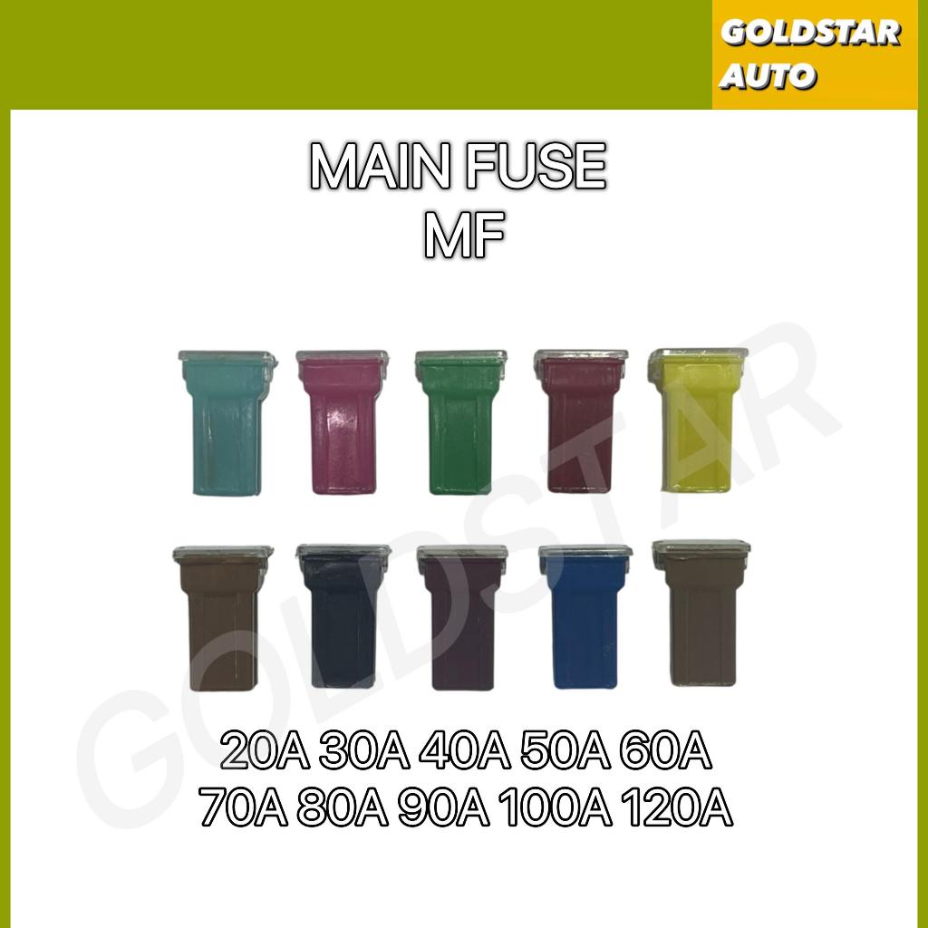 Standard Female Car Main Fuse MF 20A 30A 40A 50A 60A 70A 80A 90A 100A ...