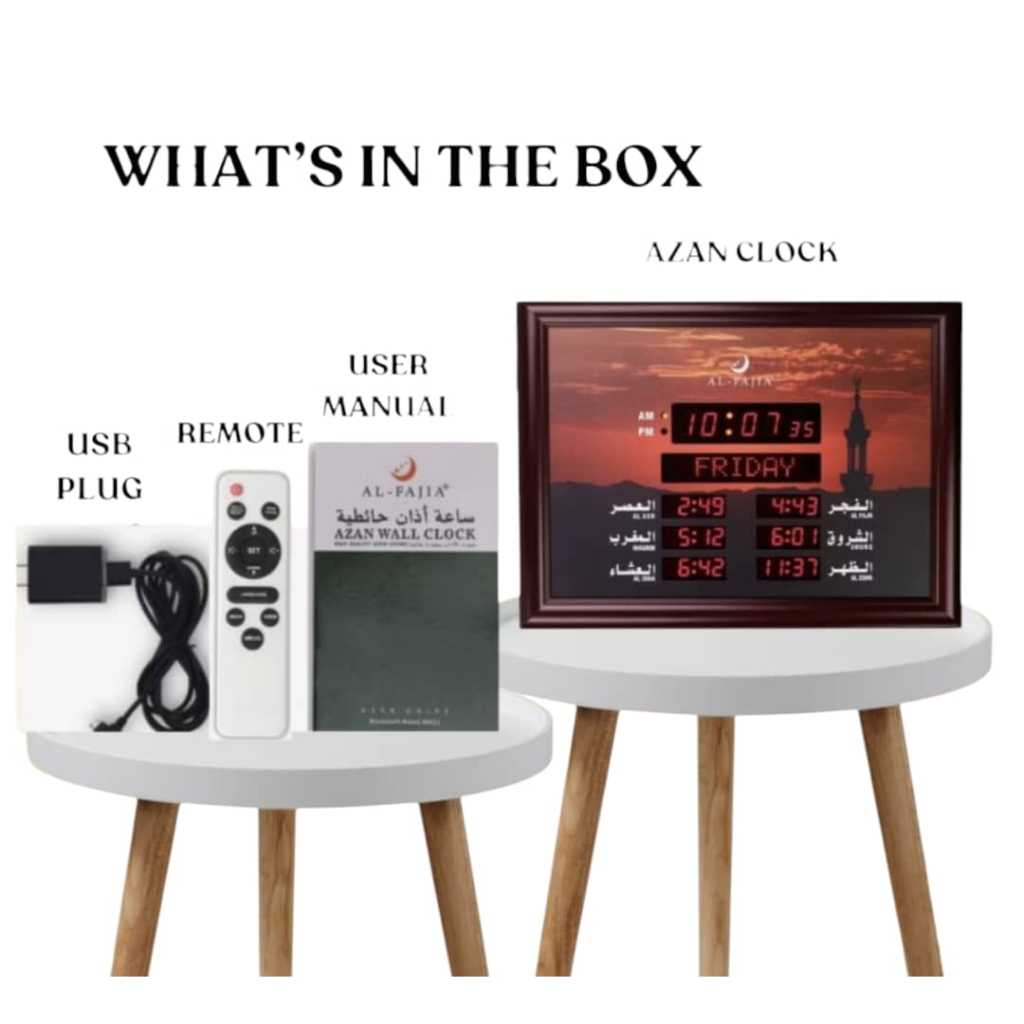 Local Stock Jam Azan Digital Clock Jam solat Takwim Jam Azan Taqwim ...