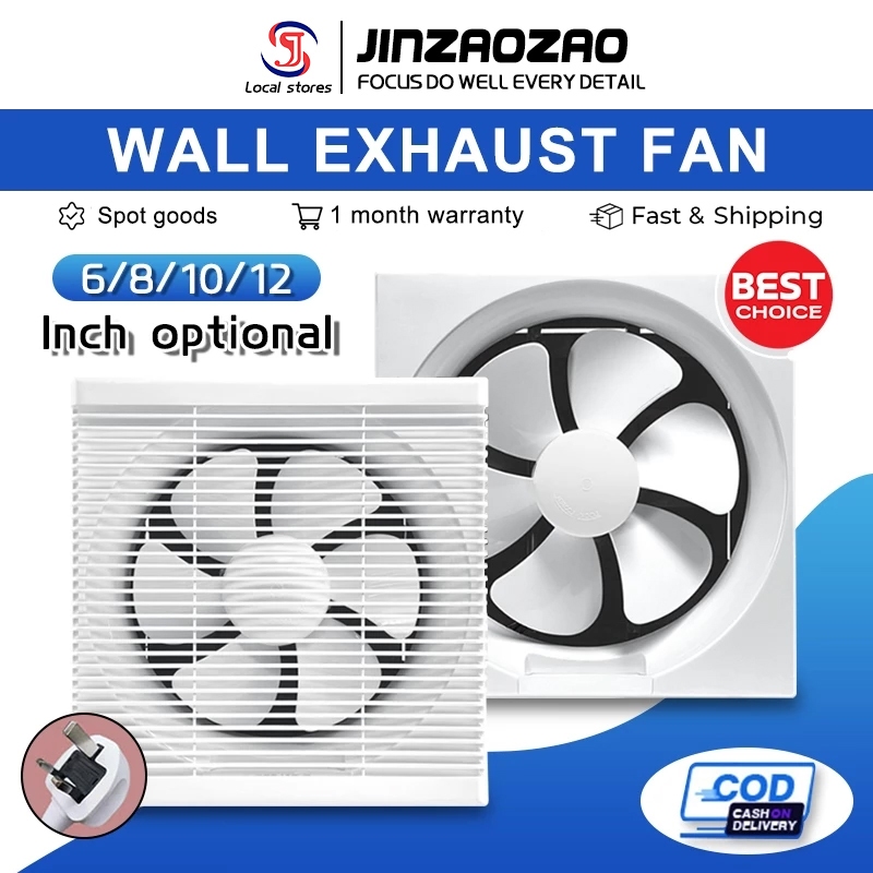 【Hot Sale】🔥6/8/10/12" Household Wall Exhaust Fan Bathroom Kitchen Kipas ...