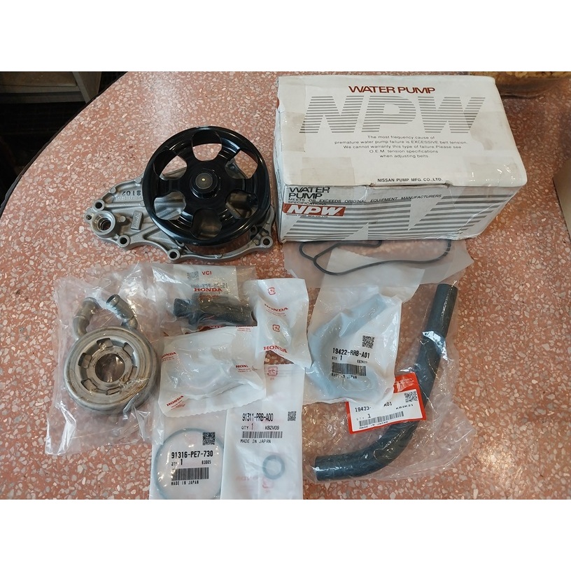 Honda Civic FD2 Type R Accord CL7 CL9 Euro R K20A K24A3 JDM oil cooler kit with NPW water pump ...