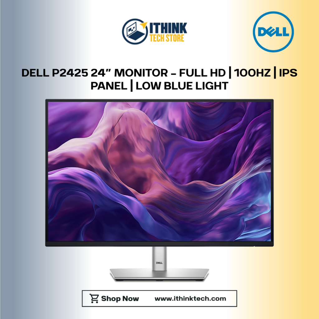 DELL P2425 24” MONITOR – FULL HD | 100HZ | IPS PANEL | LOW BLUE LIGHT ...