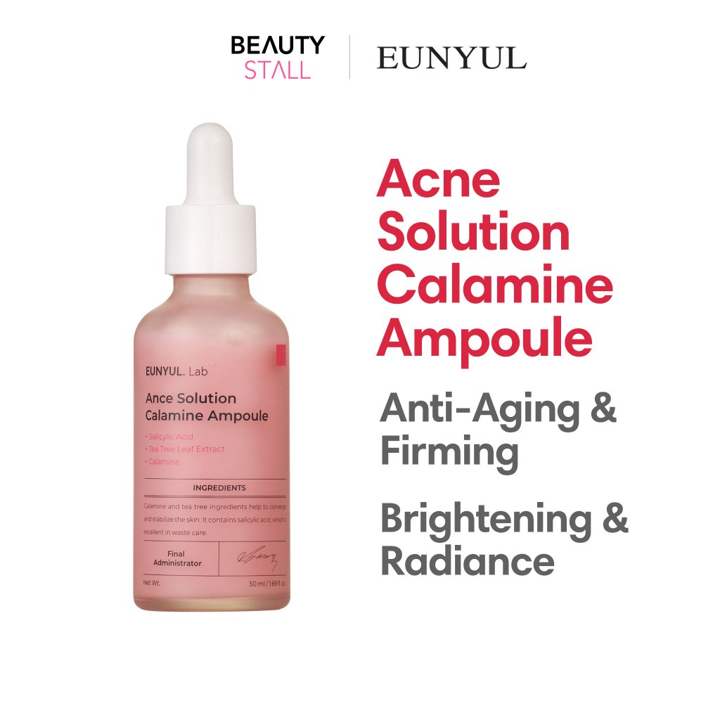 EUNYUL. Lab Acne Solution Calamine Ampoule 50ml | Korea Pimple Breakout ...