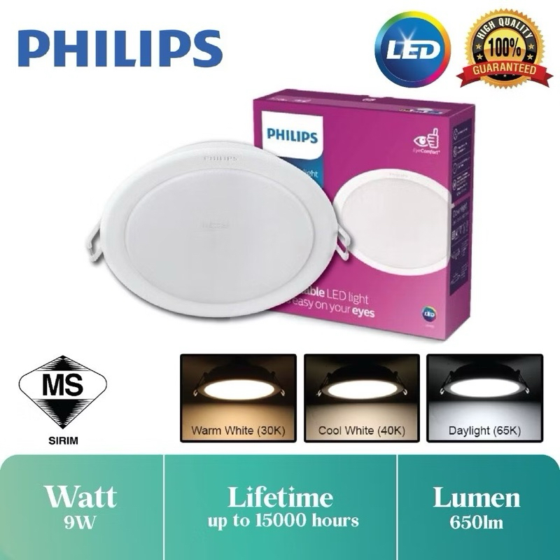 DOWNLIGHT PHILIPS MESON 59464 59465 59466 59467 59469 59471 BRAND PHILPS 100% ORIGINAL Lampu ...