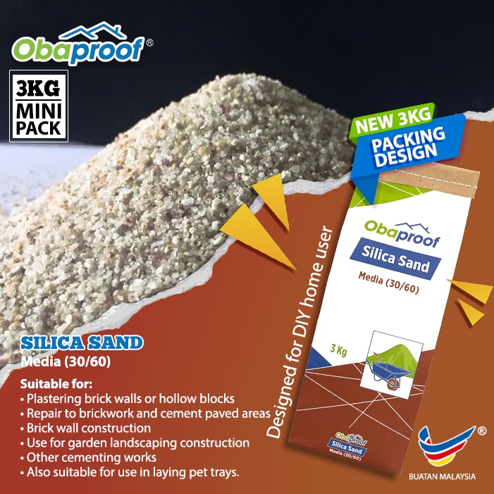 OBAPROOF SILICA SAND MEDIA 30/60 PASIR SILIKA MEDIA, PASIR KUCING ...