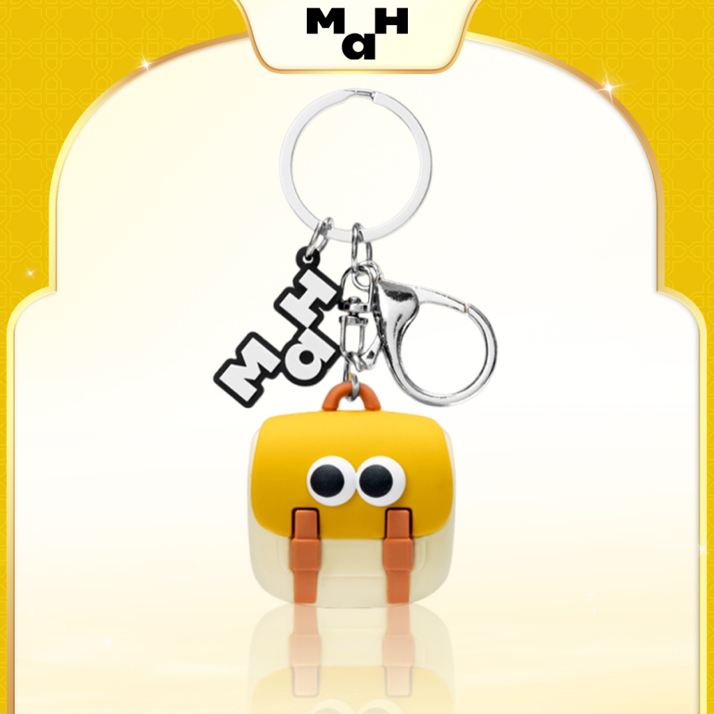 MAH Rantai Kunci Beg Kartun Kuning untuk Beg - Aksesori Beg Uniseks ...