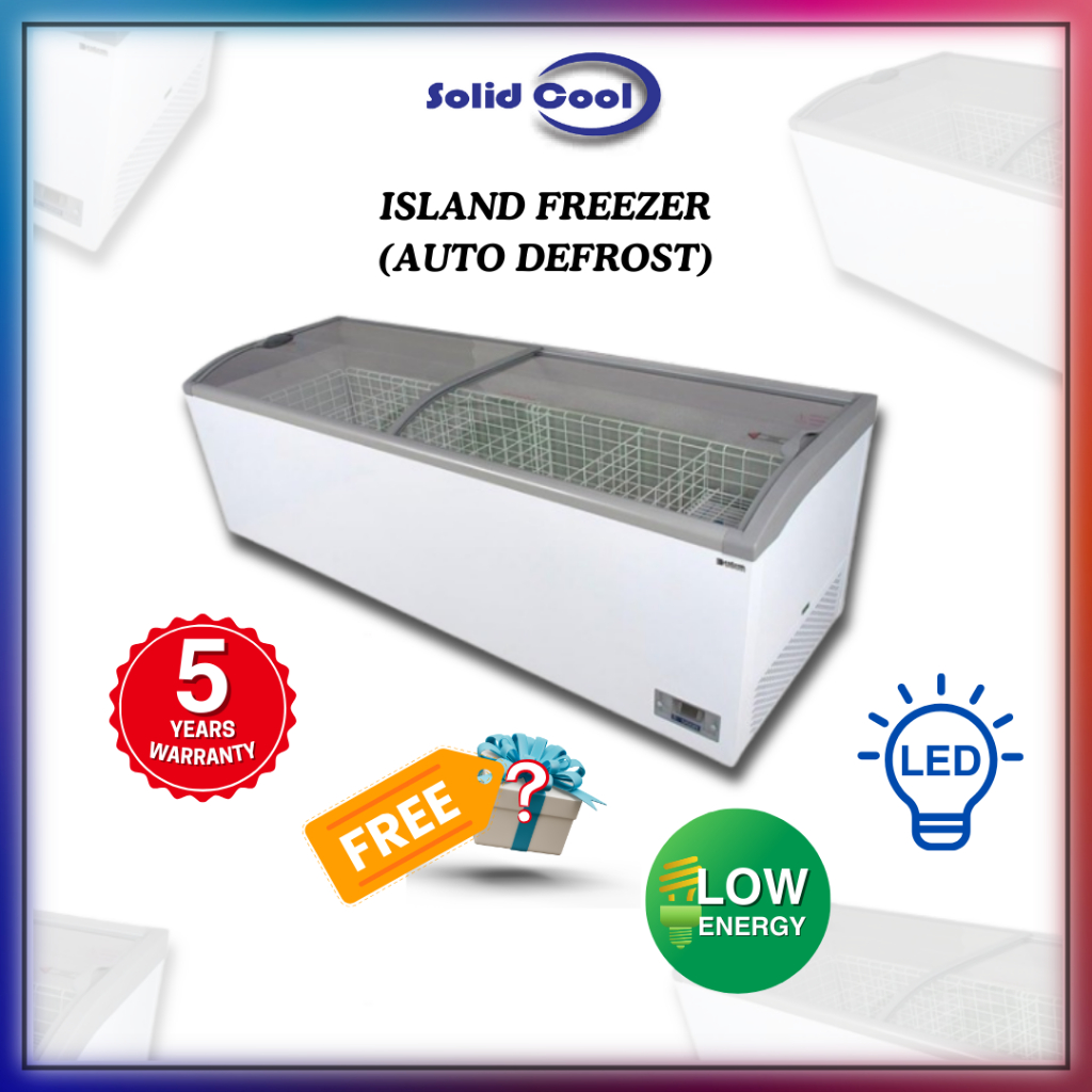 [ SOLID COOL ] UGUR TURKEY ISLAND FREEZER 715L 905L 1113L GREY | Frozen ...