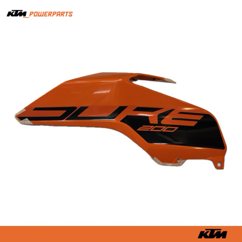 SIDE TANK COVER EB ORANGE+DECAL ORANGE LH/RH DUKE 200 V2 KTM 52JP0952 ...