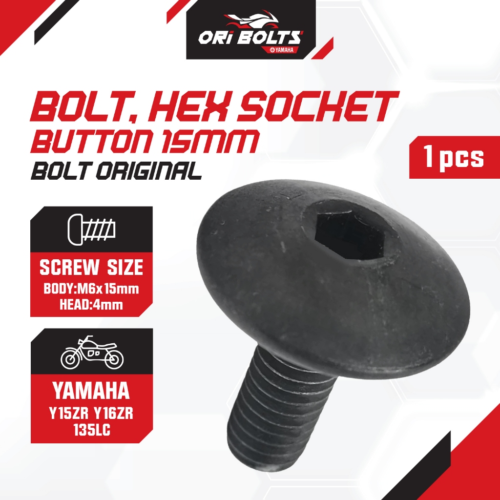 90111-06848 Yamaha Original Y15ZR Y15 Allen Key Mudguard belakang Y16 ...