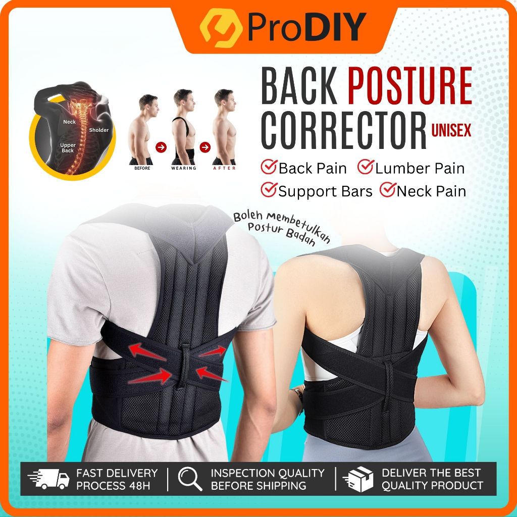 Posture Corrector Back Support NY-48 UNISEX Belt Back Posture ...