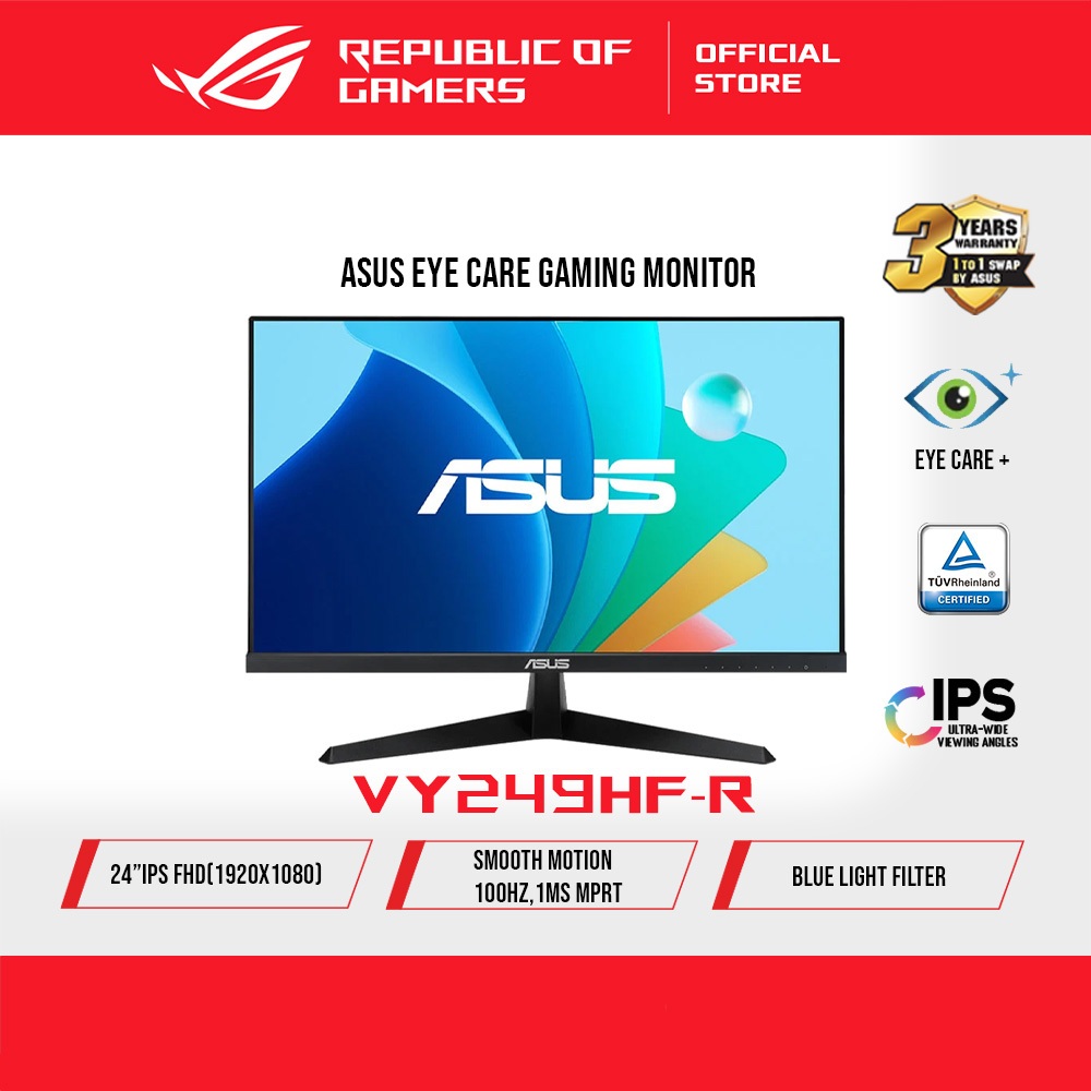 ASUS VY249HF-R Eye Care Gaming Monitor – 24 inch(23.8 inch viewable ...