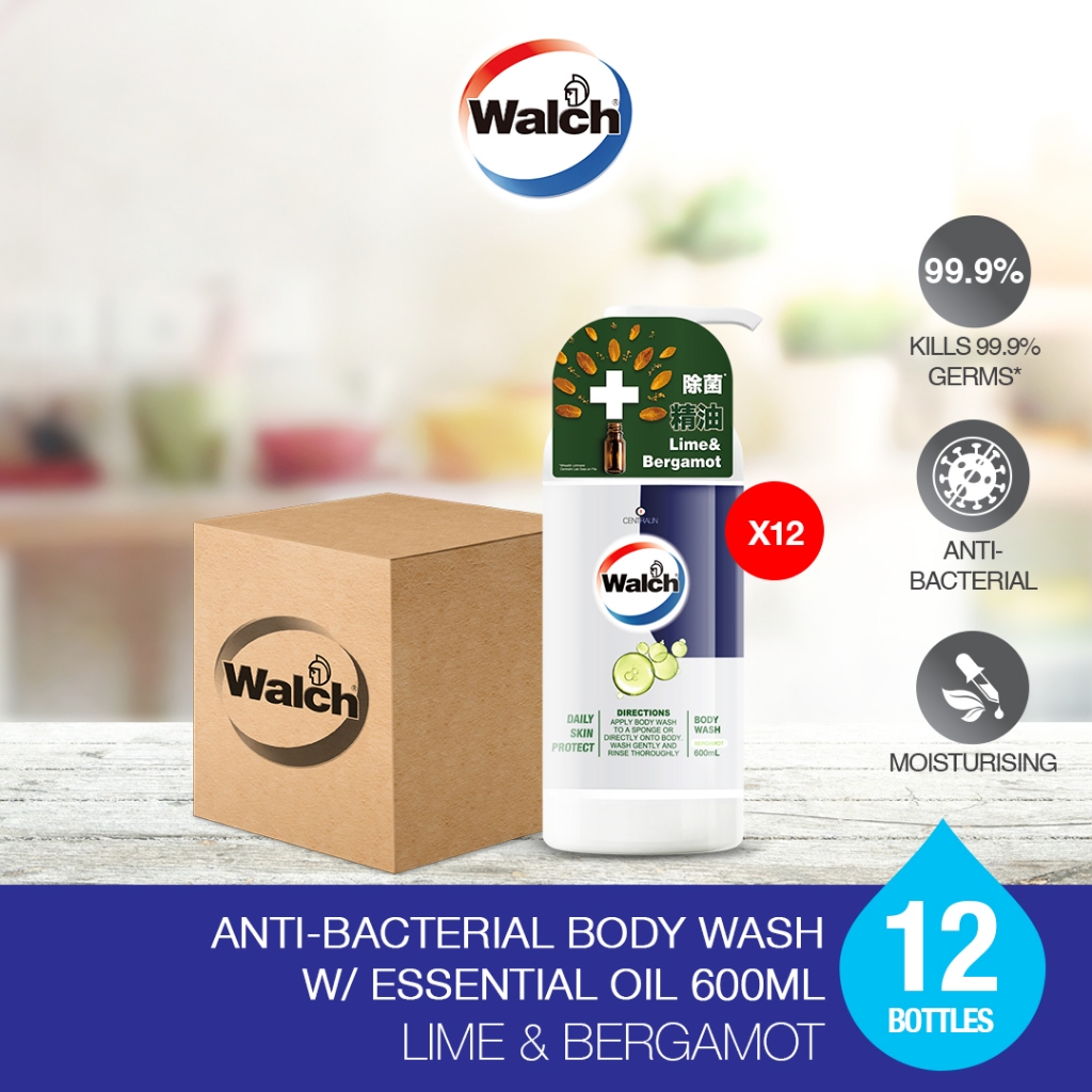 [CARTON DEAL] Walch Body Wash - Lime & Bergamot (600ml) | Shopee Malaysia