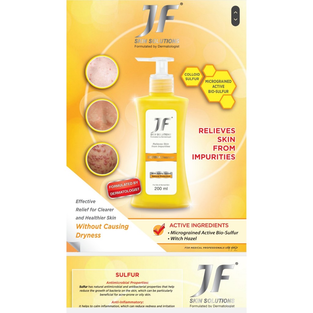 JF SKIN SOLUTIONS DERMA CLEANSER 200ML (Expired :June 2027) | Shopee ...