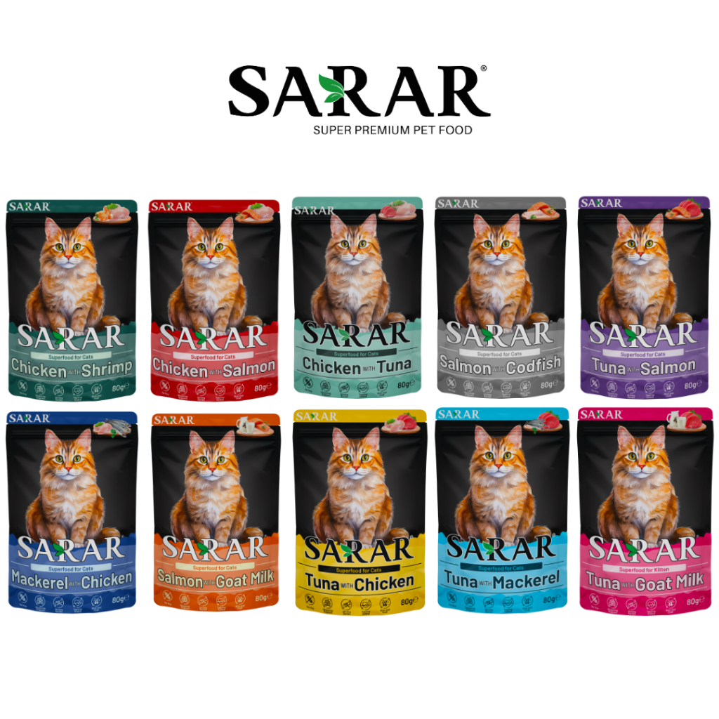 SARAR Complete and Balanced Nutrition Superfood Pouch Wet Cat Food ...
