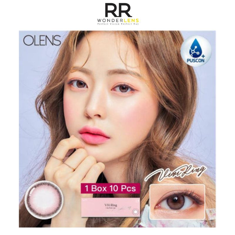 olens viviring pink daily lens 10p 1box (import from korea) | Shopee ...