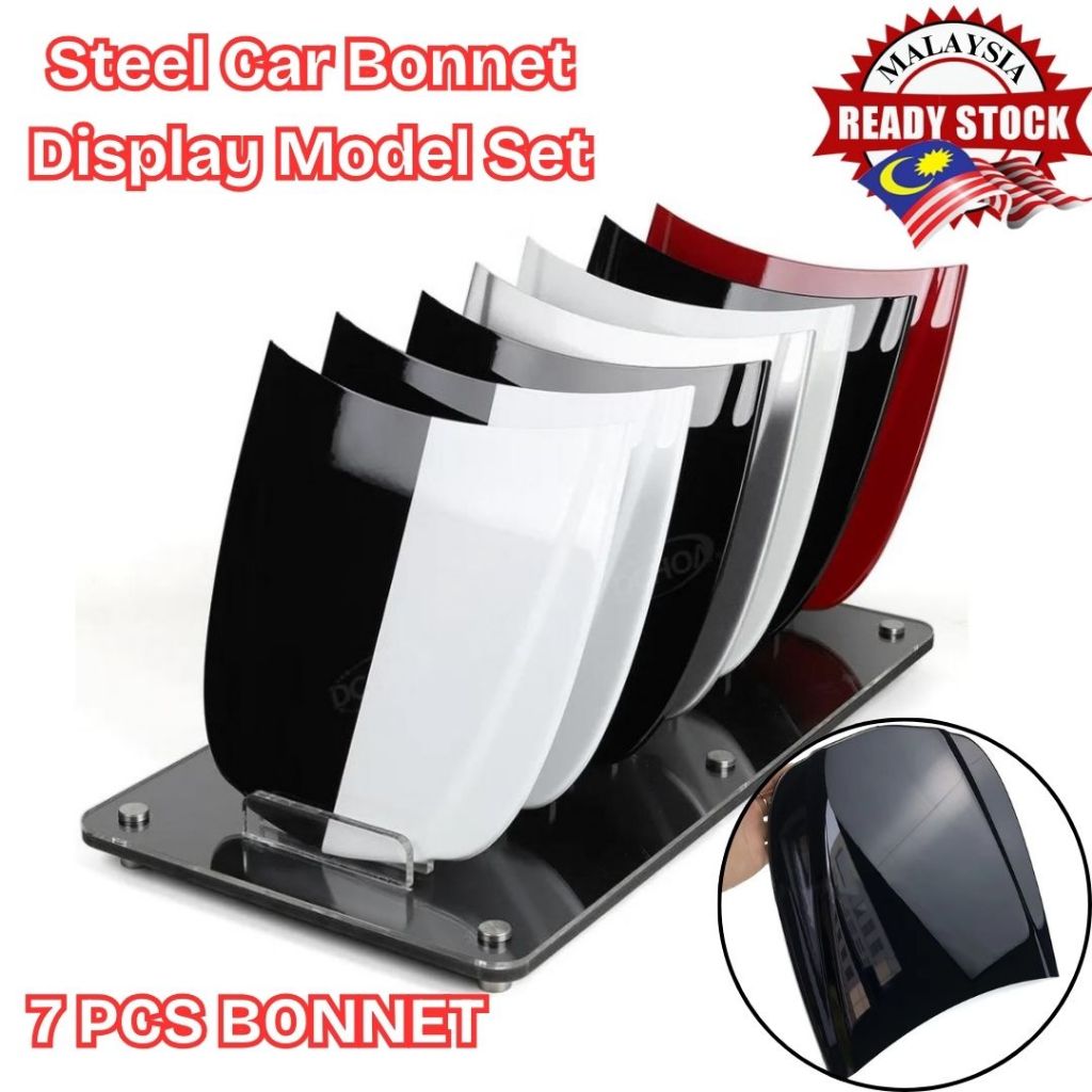 Steel Car Bonnet Display Model Set (1 SET 7 PCS CAR BONNET) Car Hood ...