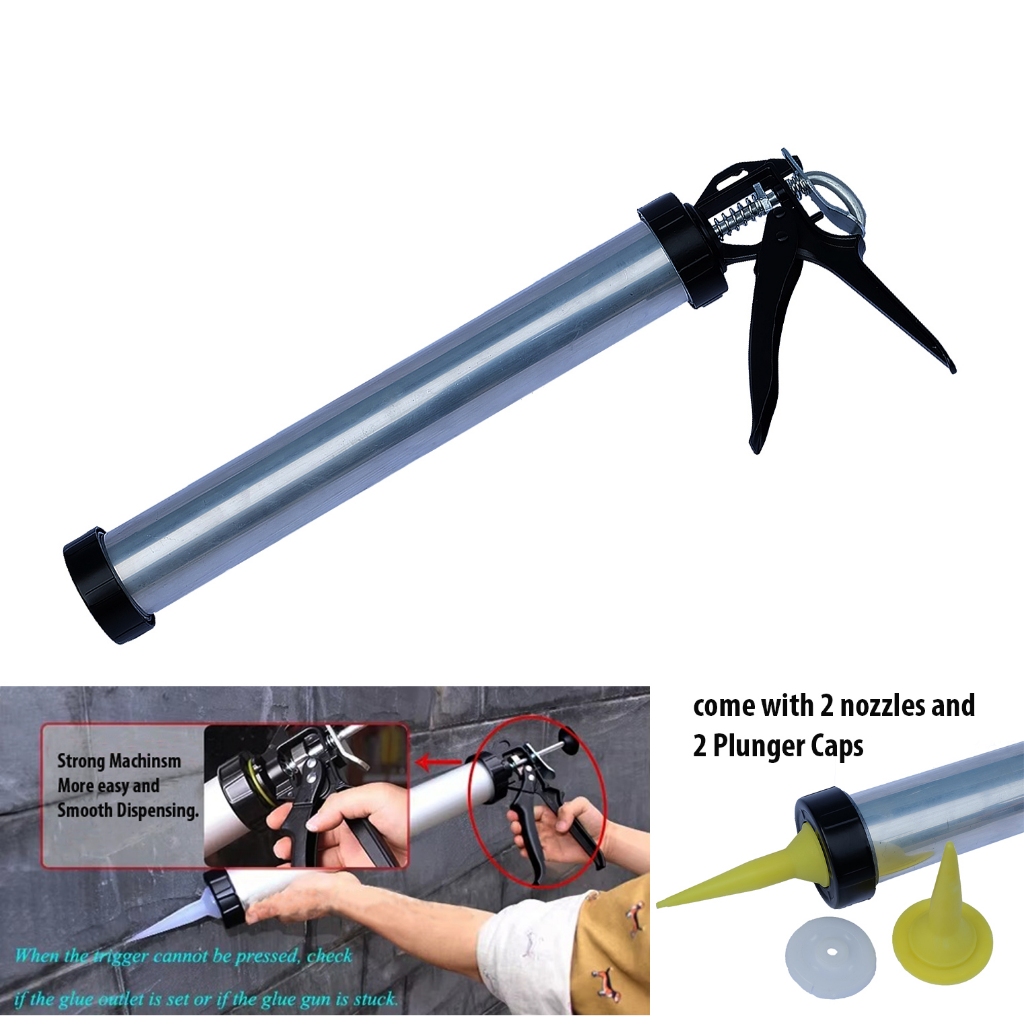 Silicone PU Sausage Gun 15" Dispensing Gun Aluminum Tube Silicone ...