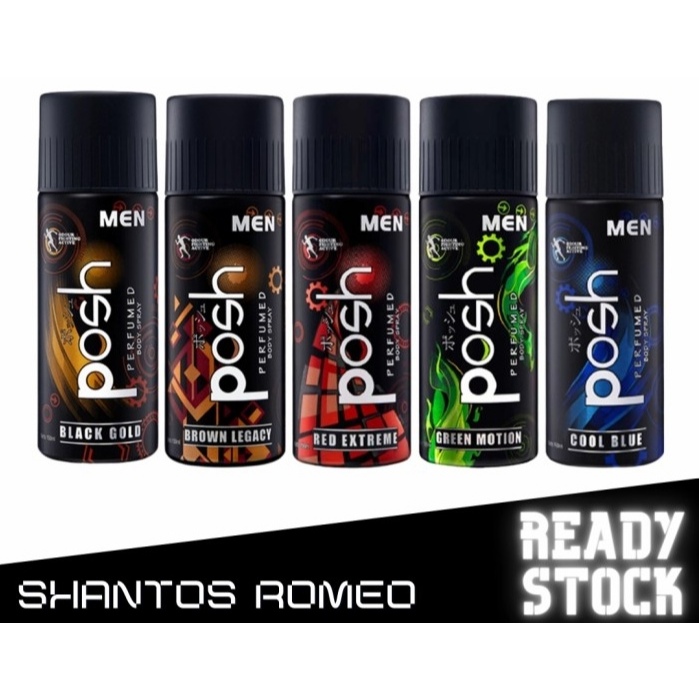 POSH PERFUMED SPRAY BODY SPRAY 150ML | Shopee Malaysia