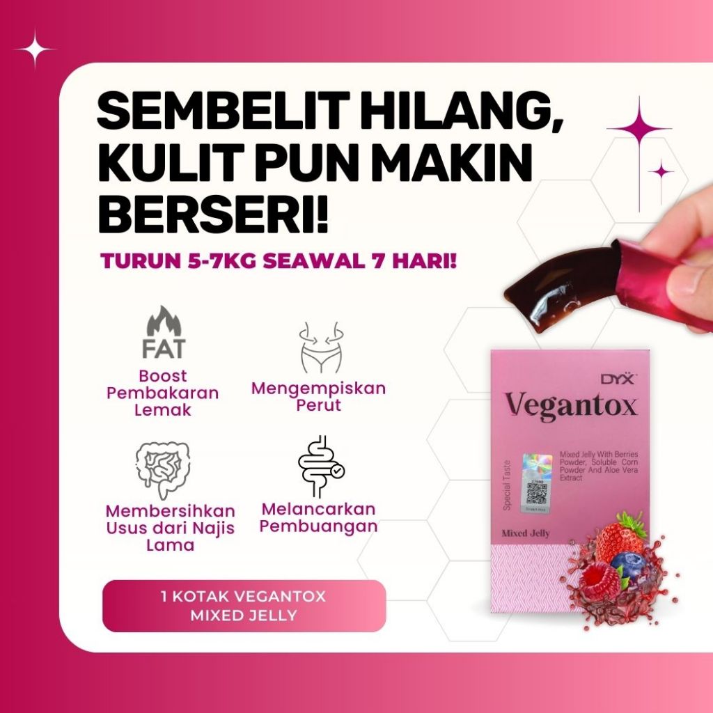 DYX VEGAN-TOX JELLY DETOX ONLY 1 BOX | Shopee Malaysia