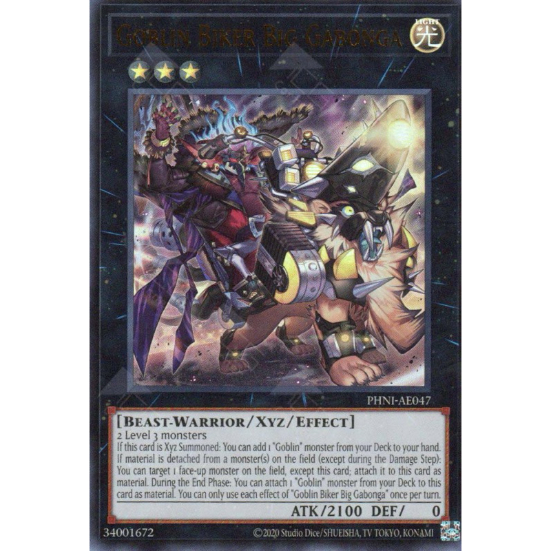 YUGIOH PHNI-AE047 Goblin Biker Big Gabonga (UR) | Shopee Malaysia
