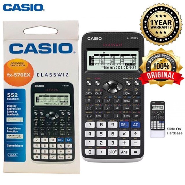 CASIO SCIENTIFIC CALCULATOR CLASSWIZ FX-570EX Good Built Quality ...