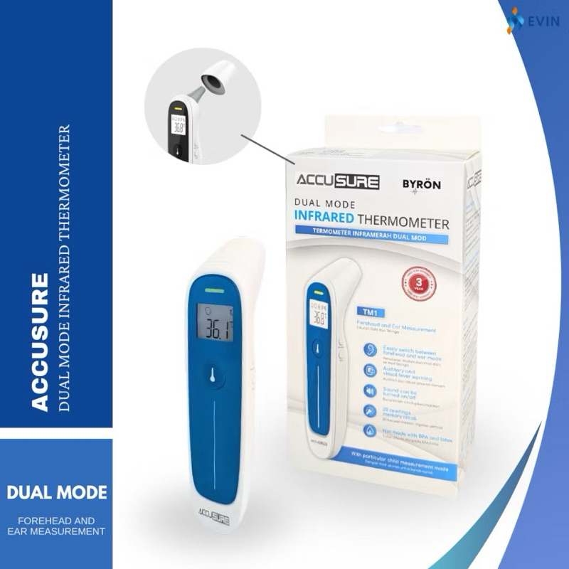 ACCUSURE Infrared Thermometer Baby Digital Dual Mode Infrared ...