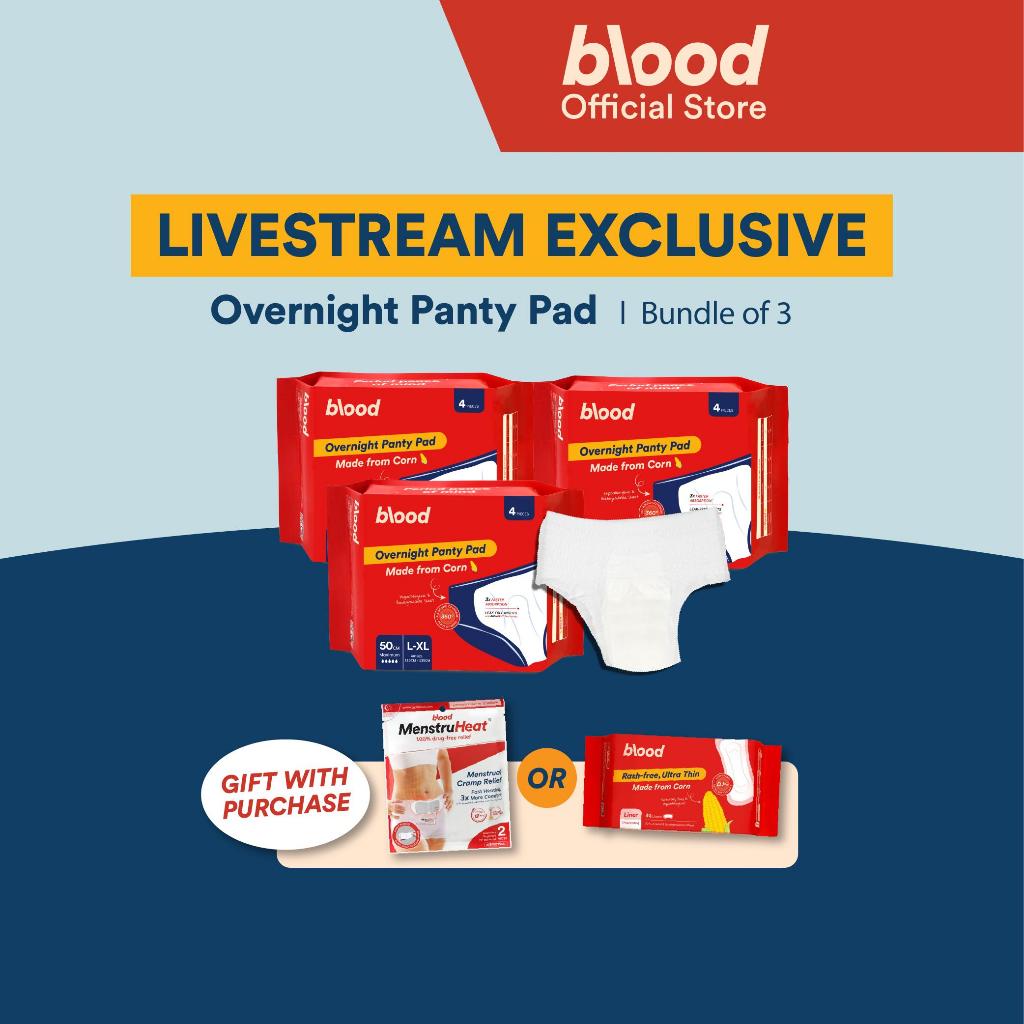 [Livestream Exclusive] Bundle of 3 | Blood Overnight Panty Pad 安眠裤 ...
