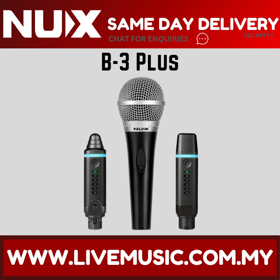 NUX B-3 Plus Wireless Microphone System ( B3 / B3Plus ) | Shopee Malaysia