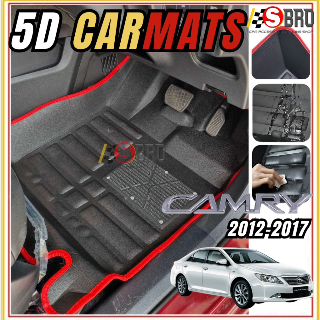 Toyota Camry 2012-2017 5D Carpet Car Mat Floor Mat OEM Karpet Car ...