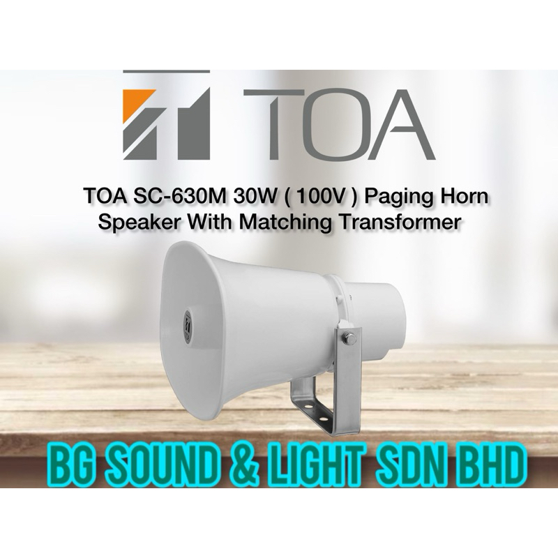 TOA SC-630M 30W ( 100V ) Paging Horn Speaker With Matching Transformer ( SC630M ) | Shopee Malaysia