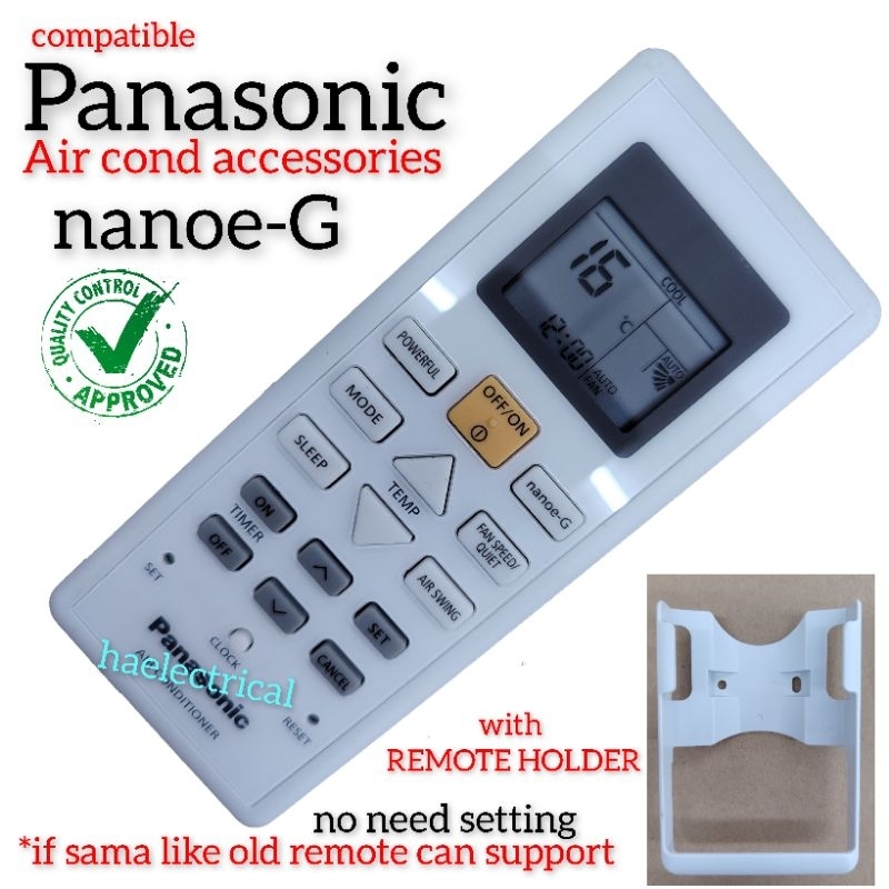 Panasonic air cond remote control (nanoe-G) | Shopee Malaysia
