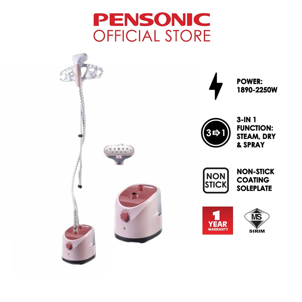 Pensonic Standing Garment Steamer Telescopic Stand Type Clothes Steam ...