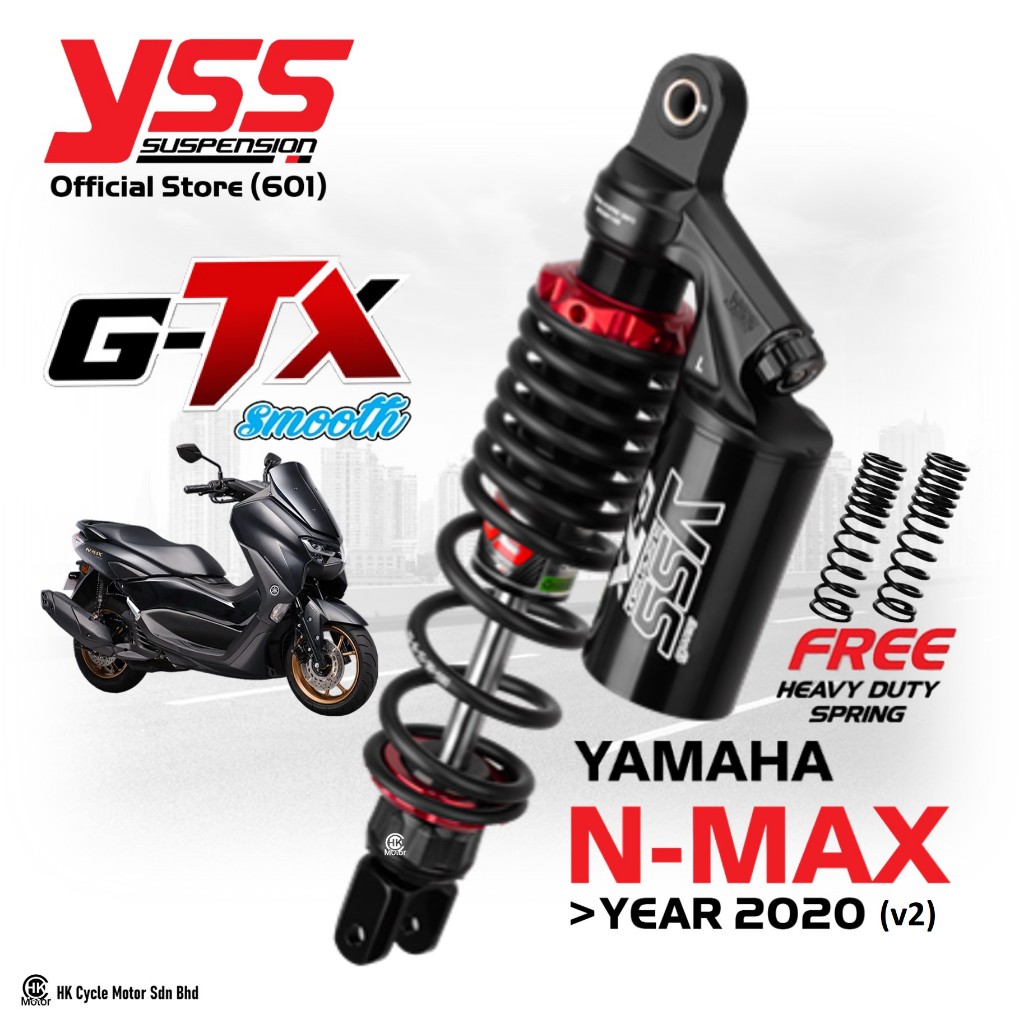 N-MAX (v2) YSS Suspension G-TX model. For Yamaha NMAX v2 year 2020 ...