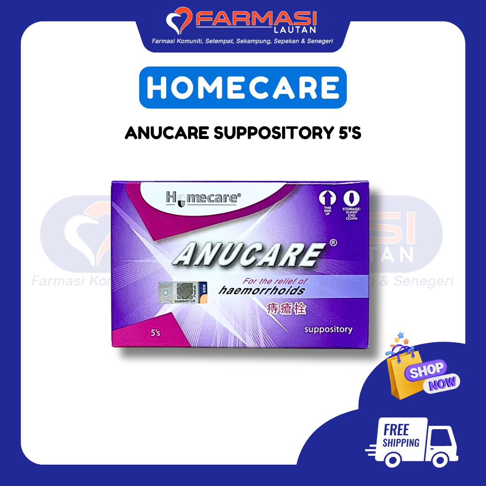 YSP (Homecare) Anucare Suppository 5's (For Hemorrhoids/Buasir ...
