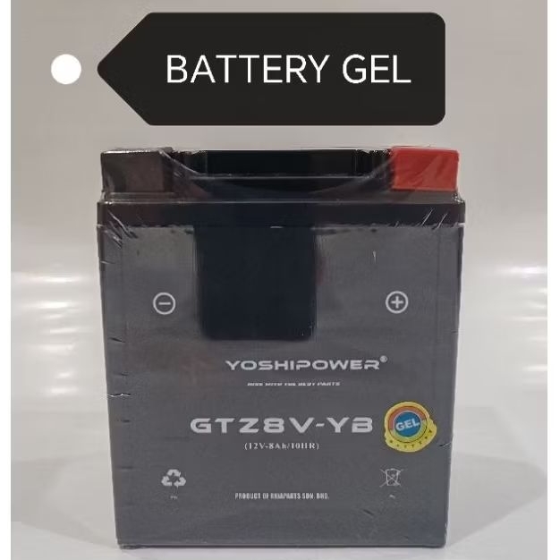 YAMAHA XMAX 250 BATTERY GTZ8V MAINTENANCE FREE BATERI GEL BATERI GTZ8V ...
