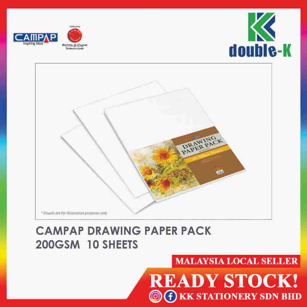 CAMPAP A1 Drawing Paper 200gsm - Per Pack (10's) / CA3799 | Shopee Malaysia