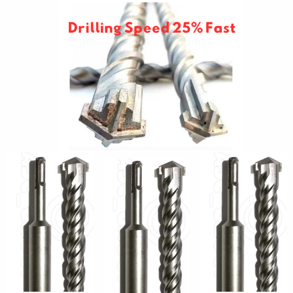 SDS PLUS/ Impact Drill Bit /4 Cut/ Concrete Drill Bit 十字冲击钻头 Mata Drill ...