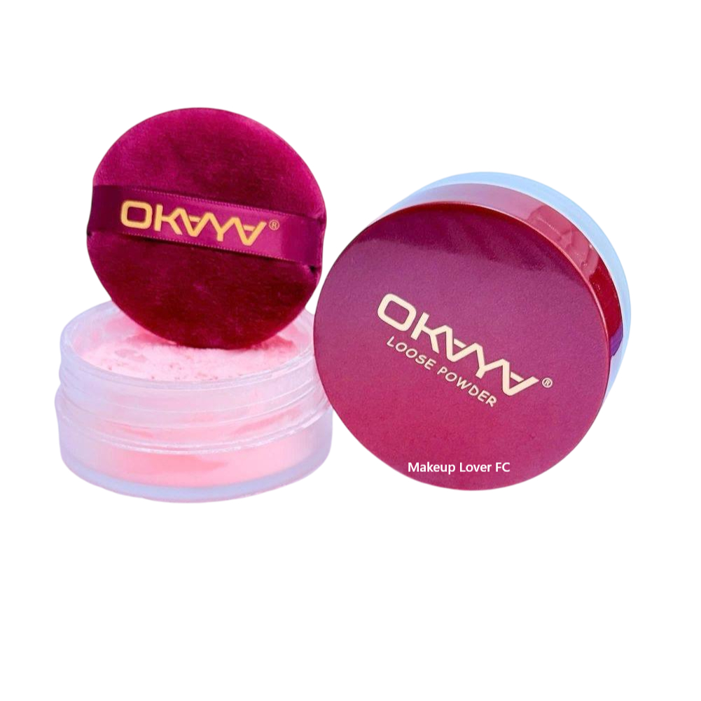OKAYA 24 Hours Oil Control Loose Powder MUA Bellaz Choice (White / Pink ...
