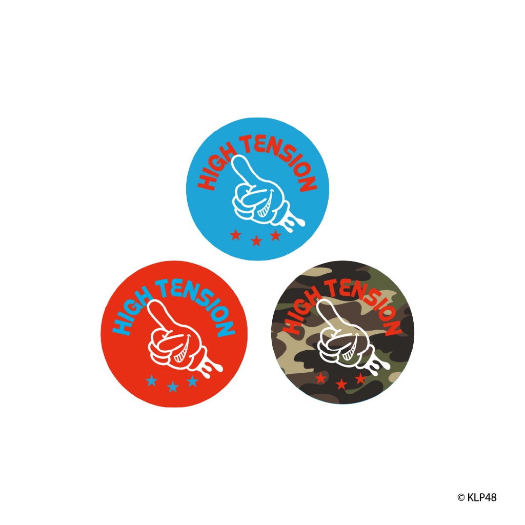 KLP48 Official High Tension Stickers (3pcs) | Shopee Malaysia
