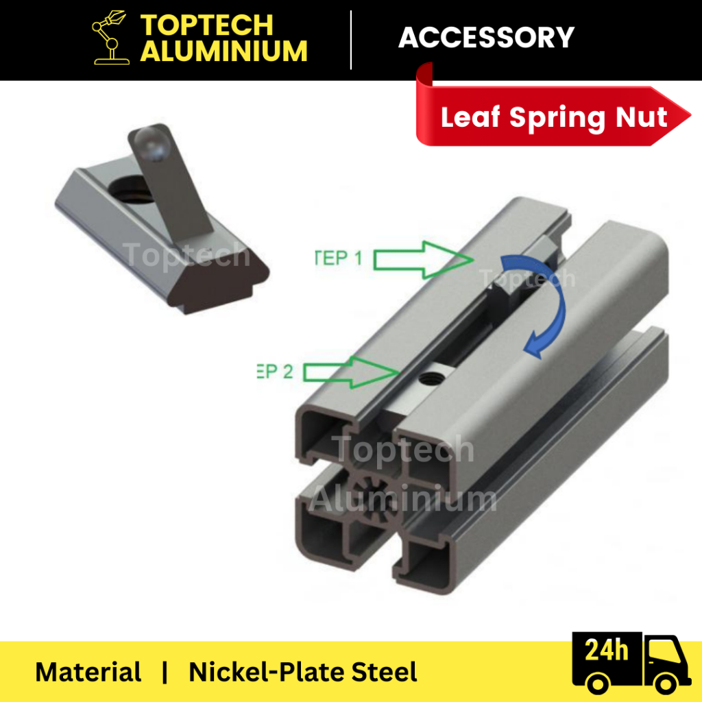 [Ready Stock/Fast Delivery] Leaf Spring Nut for Aluminium Profile 40 ...