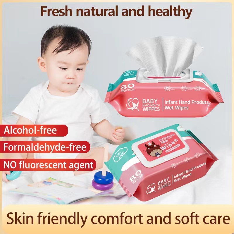 30/80 Packs Wet Tissue Baby Tisu Basah Non Alcohol Baby Wipes Soft ...