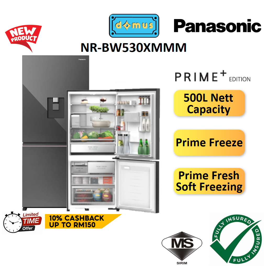 Panasonic PRIME+ Edition Premium Refrigerator 2 Door Inverter 500L Net ...