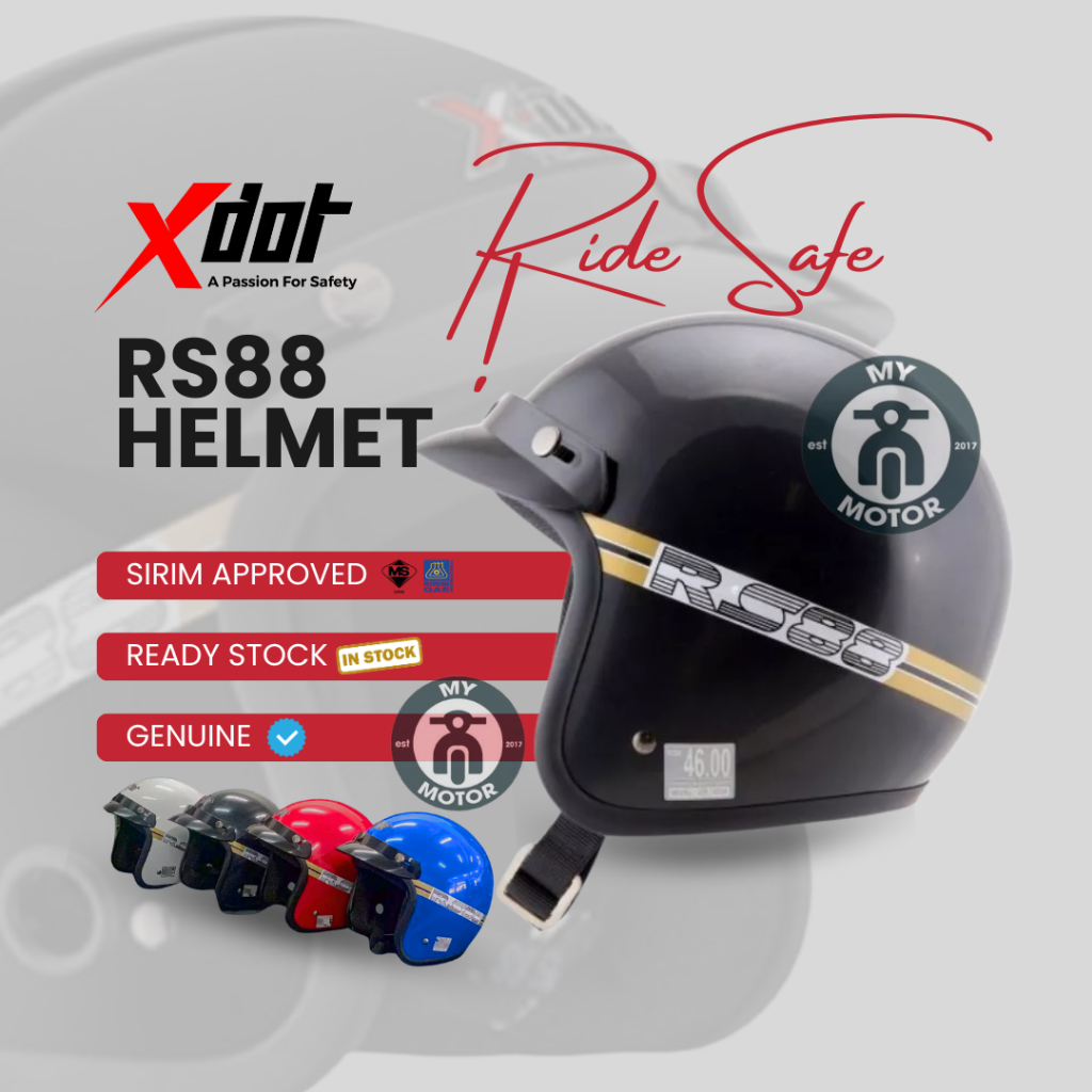 XDOT RS88 Helmet (Free Xdot Cap) | Shopee Malaysia