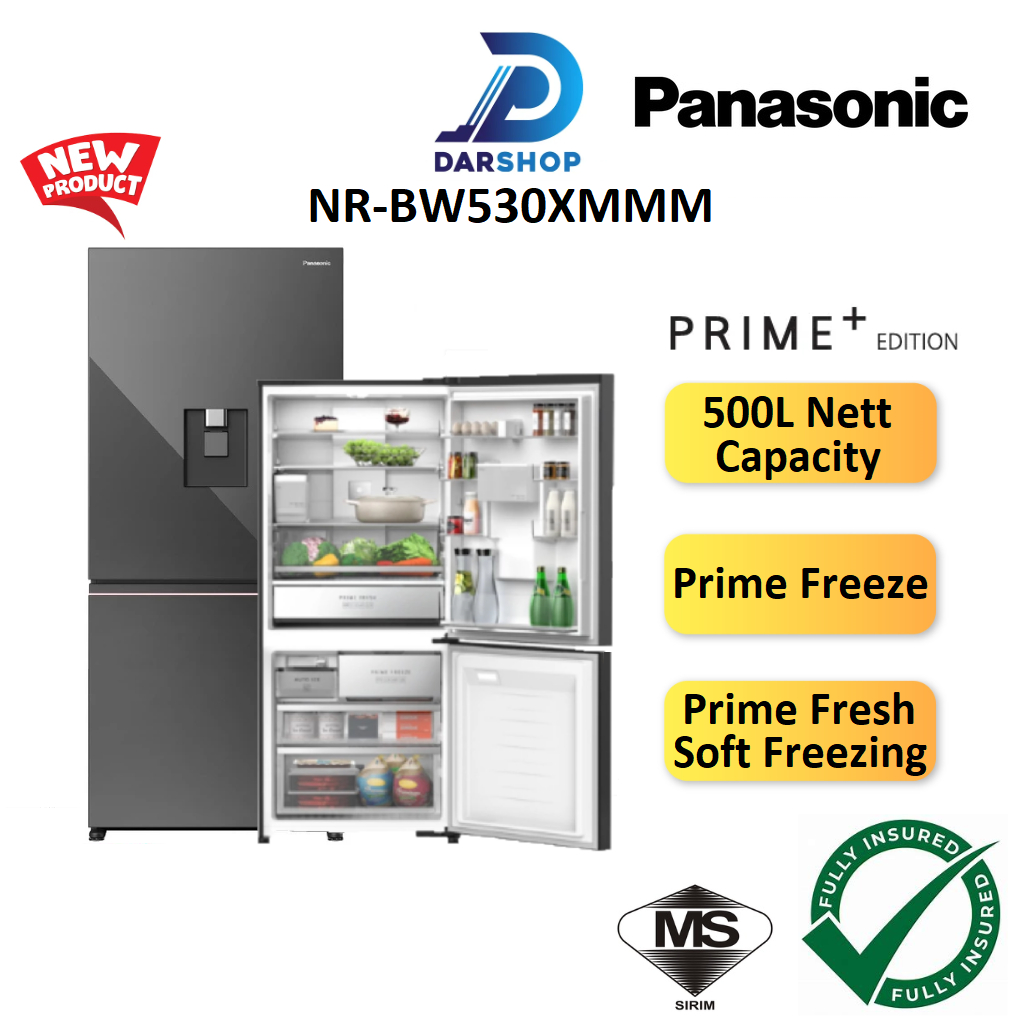Panasonic PRIME+ Edition Premium Refrigerator 2 Door Inverter 500L Net ...