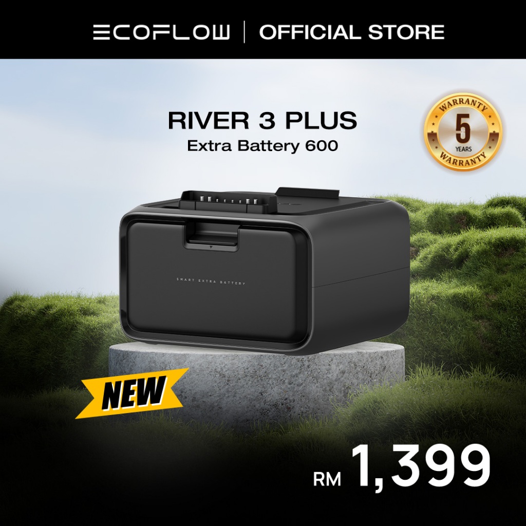 EcoFlow River 3 EB600 – 576Wh Expansion Battery | For River 3 / Max ...