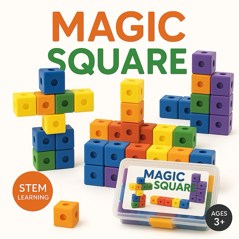 Mainan Pendidikan: Kubus Penyambung Bijak Counting Math Linking Cube ...