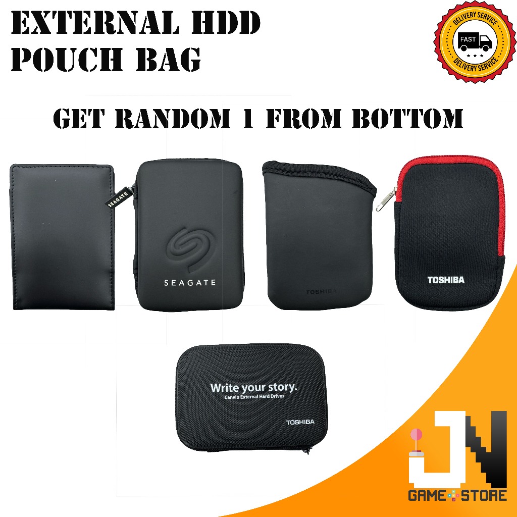Toshiba / Seagate / OEM External HDD Storage Pouch Bag (NEW) | Shopee ...